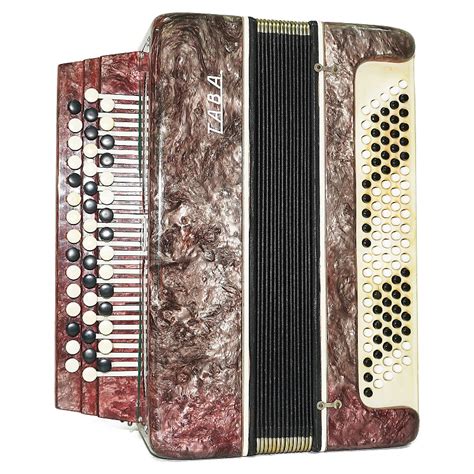 Russian Bayan Lightweight Accordion Instrument 3 Row Button Reverb