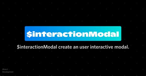 Interactionmodal Aoijs — Documentation