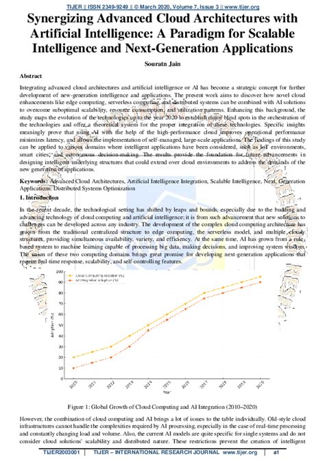 Pdf Synergizing Advanced Cloud Architectures With Artificial Intelligence A Paradigm For