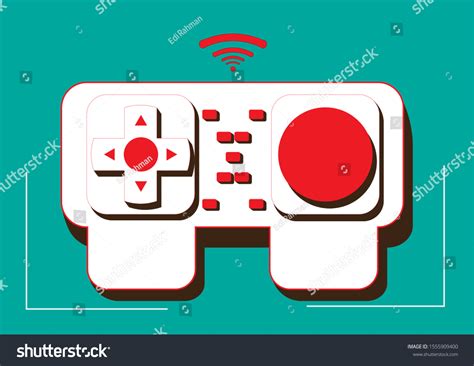 Abstract Design Wireless Game Control Stock Vector Royalty Free Shutterstock