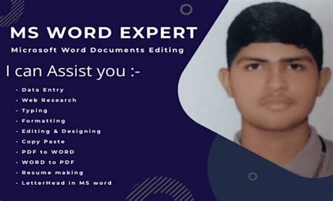 Ms Word Typing Editing Formatting And Designing Microsoft Word Documents By Mustafakhan25 Fiverr