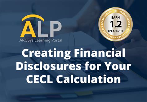 Creating Financial Disclosures For Your Cecl Calculation Nasba Registry