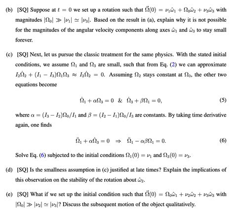 Solved 1 Intermediate Axis Theorem In Class We