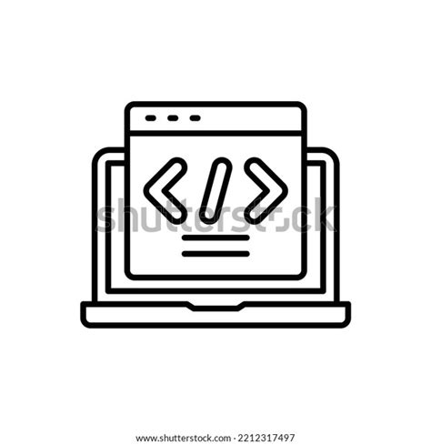 Coding Language Icon Eps 10 Stock Vector Royalty Free 2212317497 Shutterstock