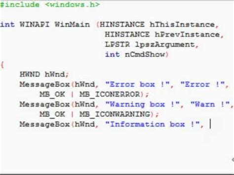 MessageBox Win API Part YouTube