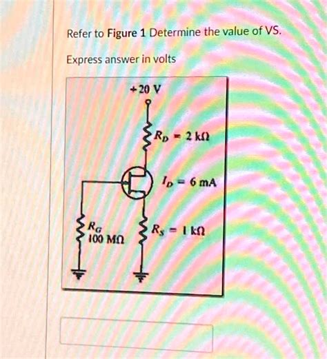 Solved Refer To Figure 1 Determine The Value Of Vs Express Answer In Volts Rg 100 ΜΩ 20 V