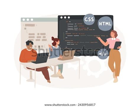Coding Workshop Isolated Concept Vector Illustration Stock Vector Coding Workshop Isolated Concept Vector Illustration Stock Vector