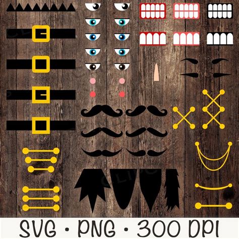 Nutcracker Elements Diy Nutcracker Svg Png Sublimation Instant