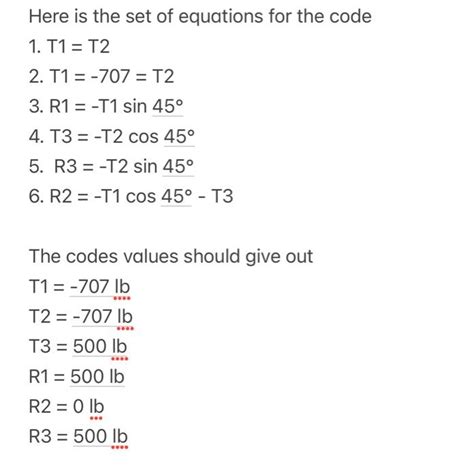 Solved Use Matlab To Solve The Set Of Equations Generated In Chegg