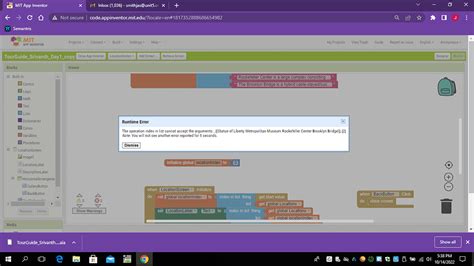 Why Am I Getting This Error MIT App Inventor Help MIT App Inventor Community