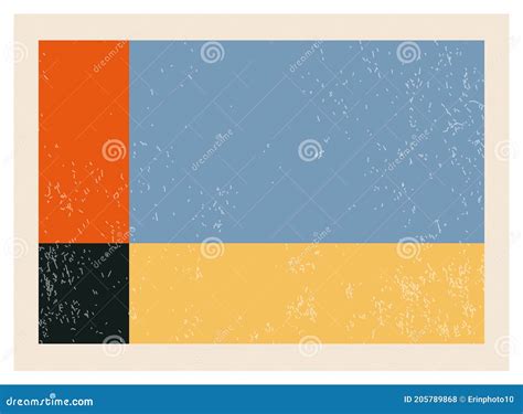 Minimalist 20s Geometric Abstract Background Design Vector Primitive Shapes