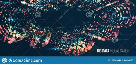 Abstract Stream Information With Circles Array And Binary Code