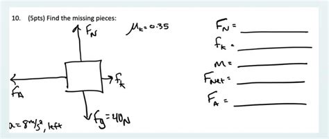 Solved 10 5pts Find The Missing Pieces K035fnfkfnet
