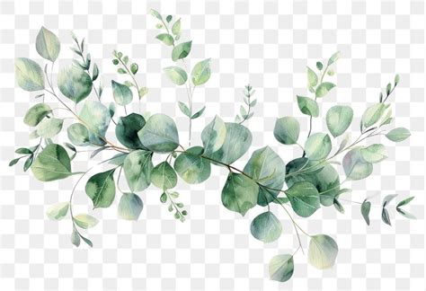 Png Eucalyptus Floral Wreath Illustrated Premium Png Rawpixel