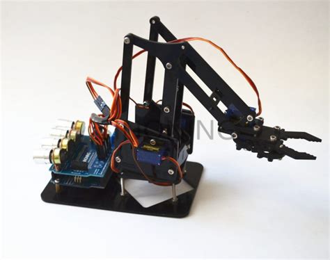 DIY Acrylic Robot Arm Claw Arduino Kit 4DOF Toys Mechanical Grab Manipulator Mearm DIY