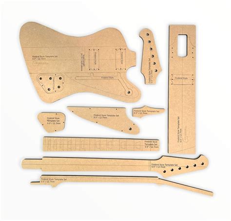 Template Set Gibson Firebird Type Body And Neck