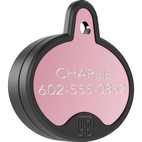 Yip Smart Tag Id And Tracker Works With Apple Find My Oval Rose Gold