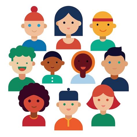 Cultural Diversity Icons Ethnic And Racial Inclusivity Vector