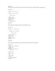 CSC 20 Quiz Docx Question 1 What Is The Time Complexity Function Of The Following Code Basic