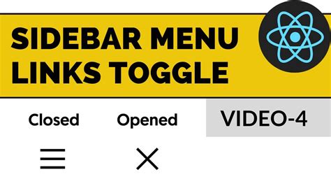 Sidebar Menu Toggle Ui And Routing In React Js Youtube