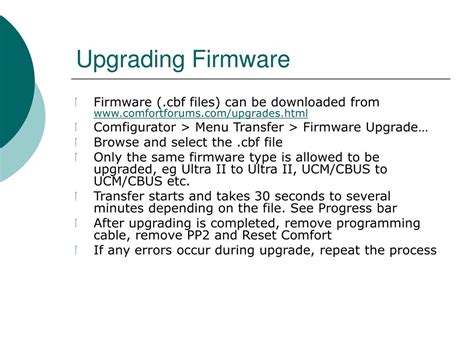PPT Firmware Upgrading PowerPoint Presentation Free Download ID 9136972