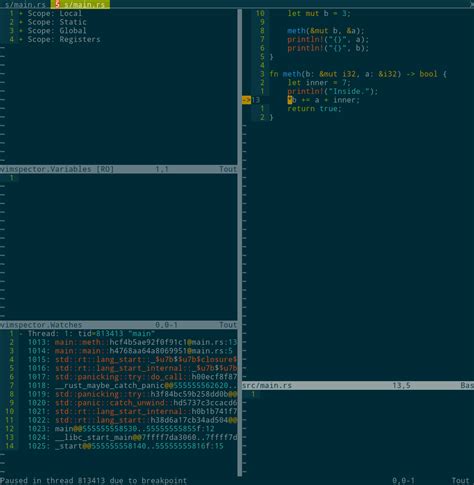 No Information Displayed With Naive Rust Lldb Adapter Try Issue Puremourning