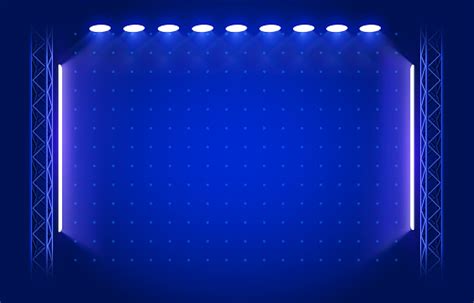 조명이 있는 무대 연단 파란색 배경에 시상식을 위한 무대 연단 장면 1위에 대한 스톡 벡터 아트 및 기타 이미지 1위 Championship 경쟁 Istock