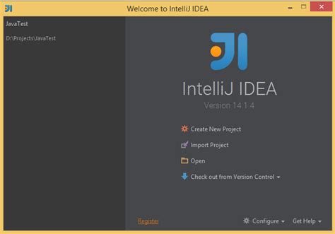 Как открыть проект в intellij idea