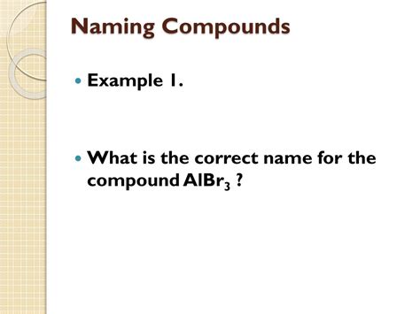 PPT Naming Compounds PowerPoint Presentation Free Download ID 2660046