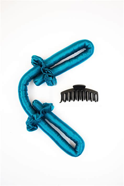 Heatless Curls Ocean Bluesidensatin