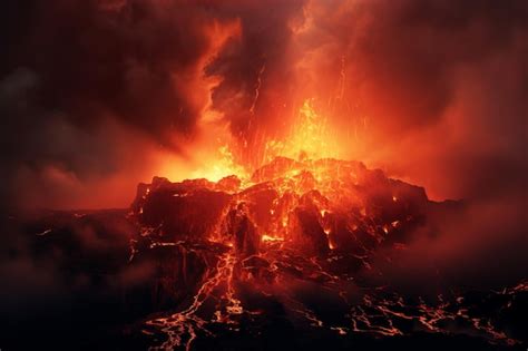 Premium Ai Image Illustration Of Lava Suspended In The Air