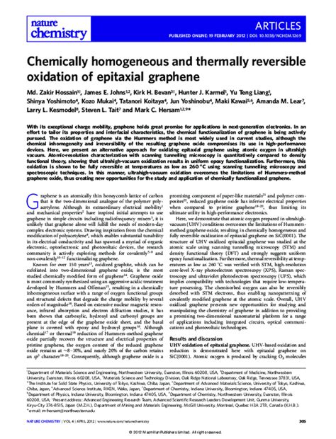 Pdf Atomic Covalent Functionalization Of Graphene