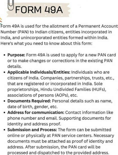 Form 49a Indian Nationalsentities Formed Into India Rj