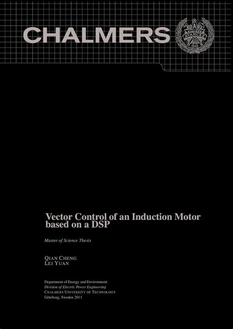 Pdf Vector Control Of An Induction Motor Based On A Dsp · Pdf Fileabstract In This Thesis