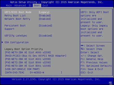 Set The Boot Mode Oracle® Server X5 8 Installation Guide For Linux