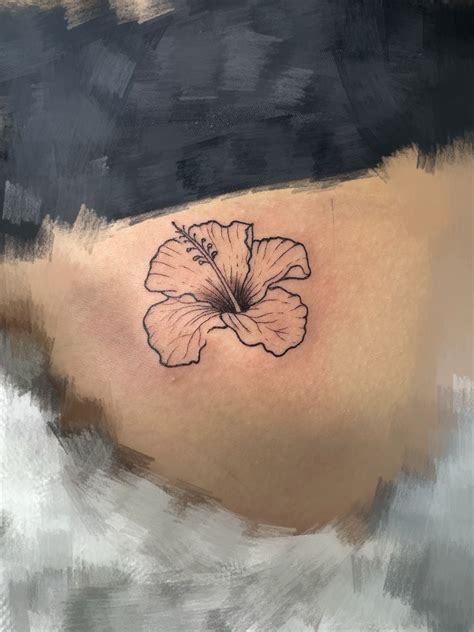 Simple Hawaiian Flower Tattoo