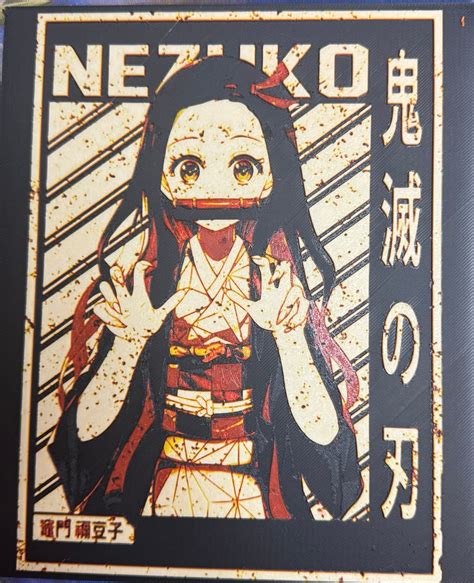 3d Printed Nezuko Image Etsy