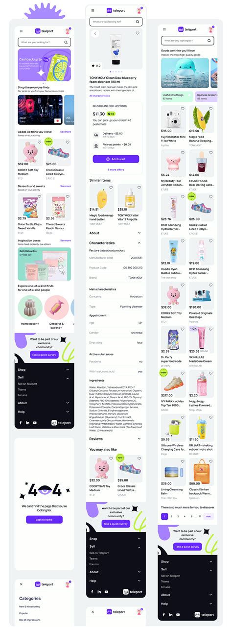 Teleport Web Design On Behance