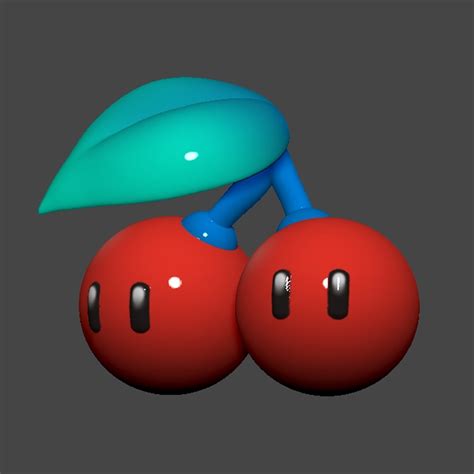 Stl File Double Cherry Mario 🍒 ・model To Download And 3d Print・cults