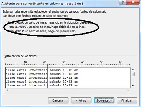 Herramientas De Datos Texto En Columnas Ficha Datos Excel Intermedio