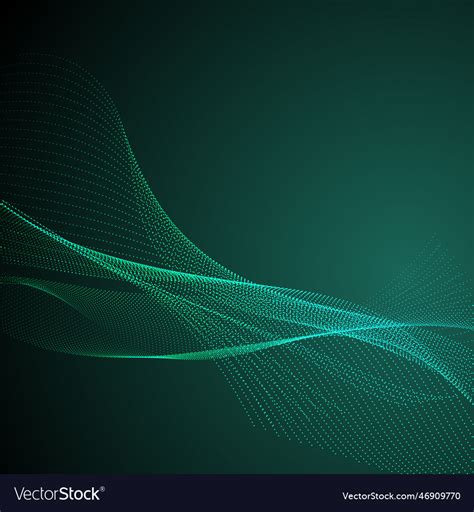 Abstract Flowing Dots Background Royalty Free Vector Image