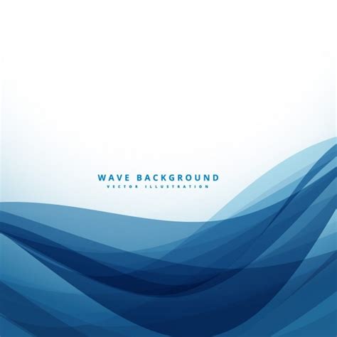Abstract Background With Dark Blue Waves Free Vector