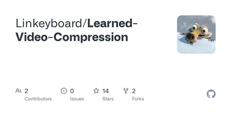 Github Linkeyboardlearned Video Compression