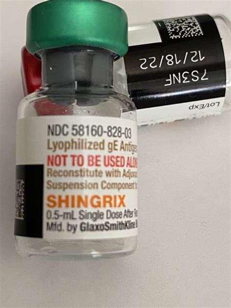 A Single Doze Vial Of The Shingrix Vaccine Editorial Photography Image Of Single Shingles