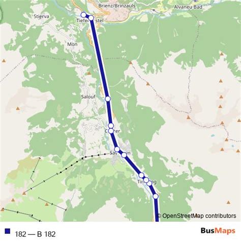 182 Route Stops Schedules And Maps B 182