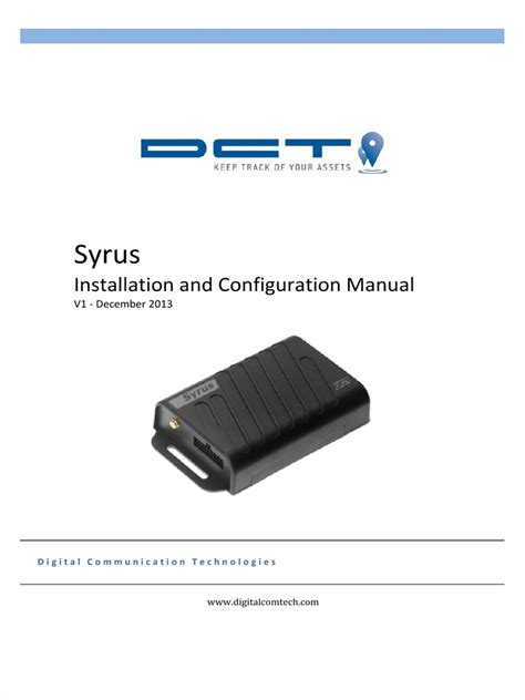 Dokumen Tips Syrus Installation And Configuration Manual V1 Pdf Electronic Engineering