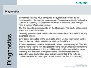 Modbus Slave And Modbus Master In S7 Ppt