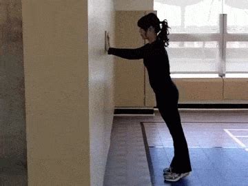 Wall Push Ups Animated Gif