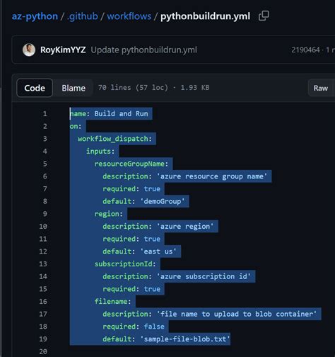 Using Github Actions To Run My Python Azure Command Line Tool Part 2