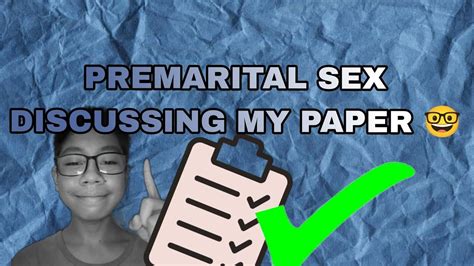 Discussing My Position Paper About Premarital Sex On ESP Educational Purposes Only YouTube